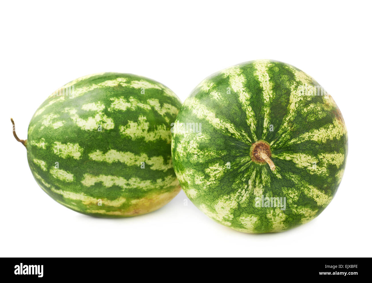 Green watermelon fruit composition isolated Stock Photo - Alamy