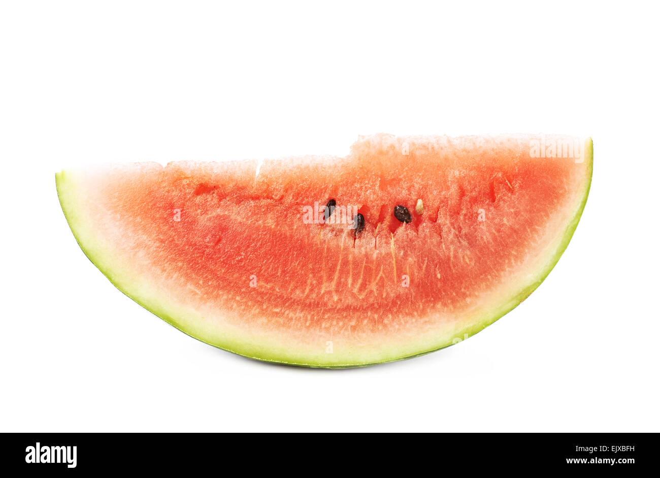 Single slice of a watermelon fruit isolated Stock Photo - Alamy