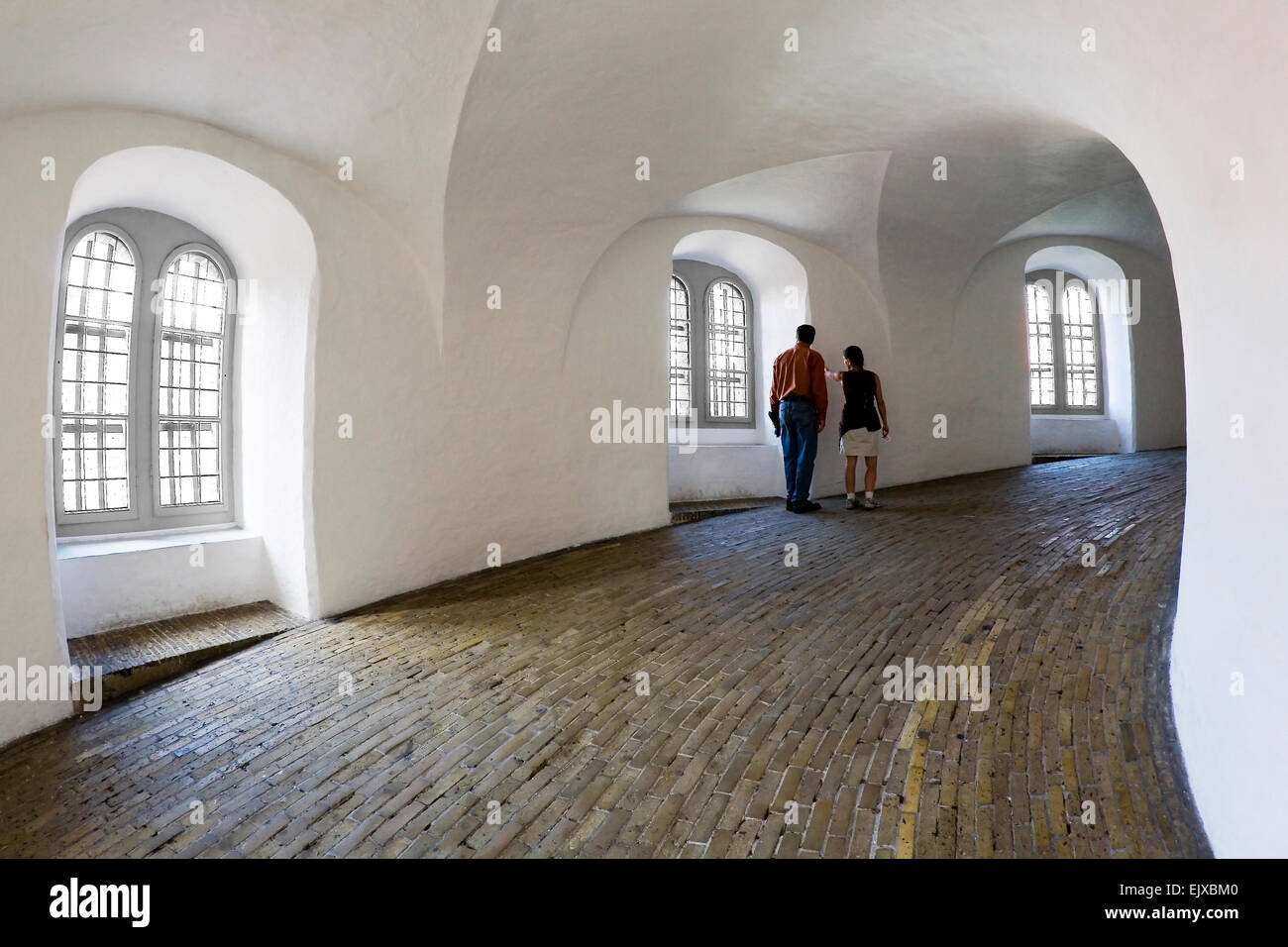 Inside the Round Tower in Copenhagen Stock Photo - Alamy