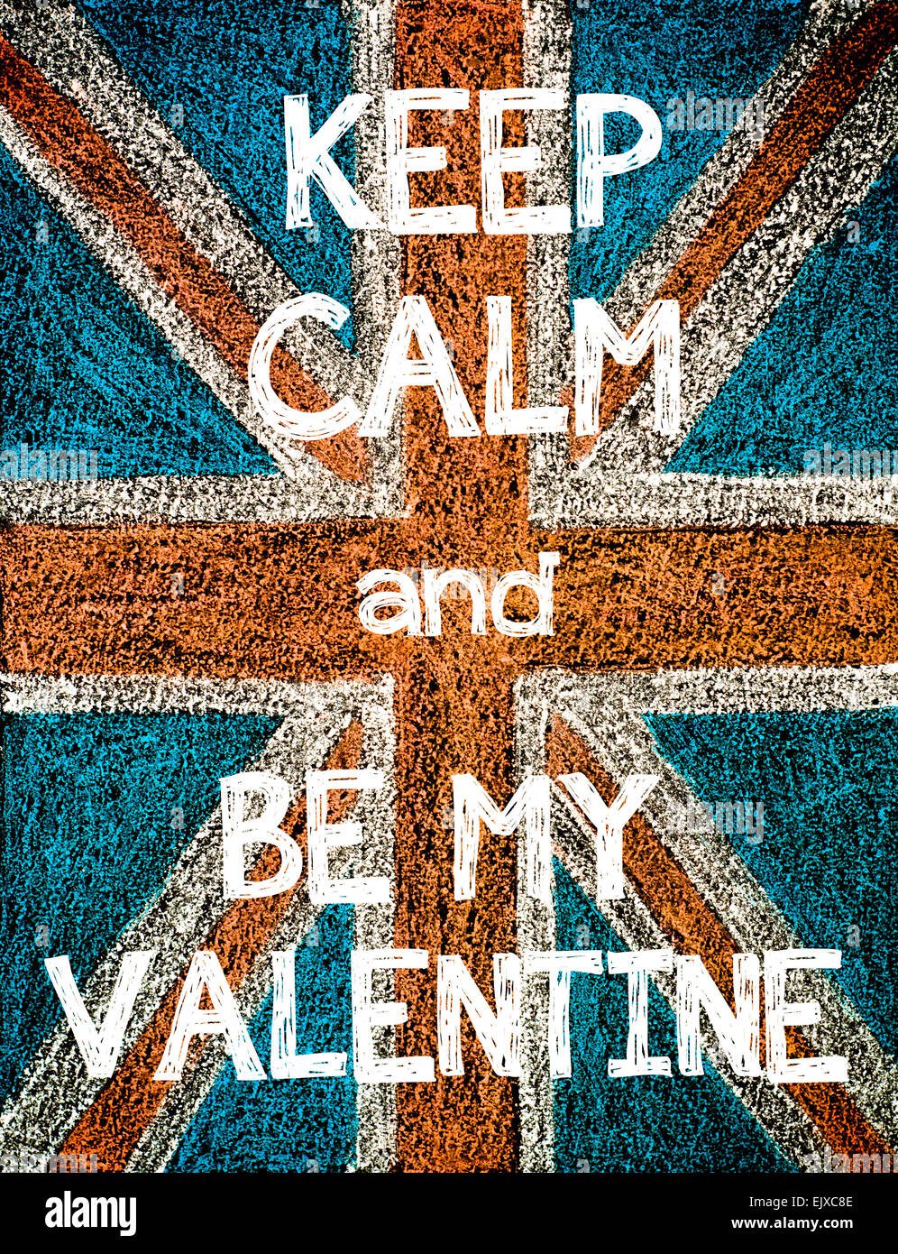 Keep Calm and Be my Valentine. United Kingdom (British Union jack) flag ...