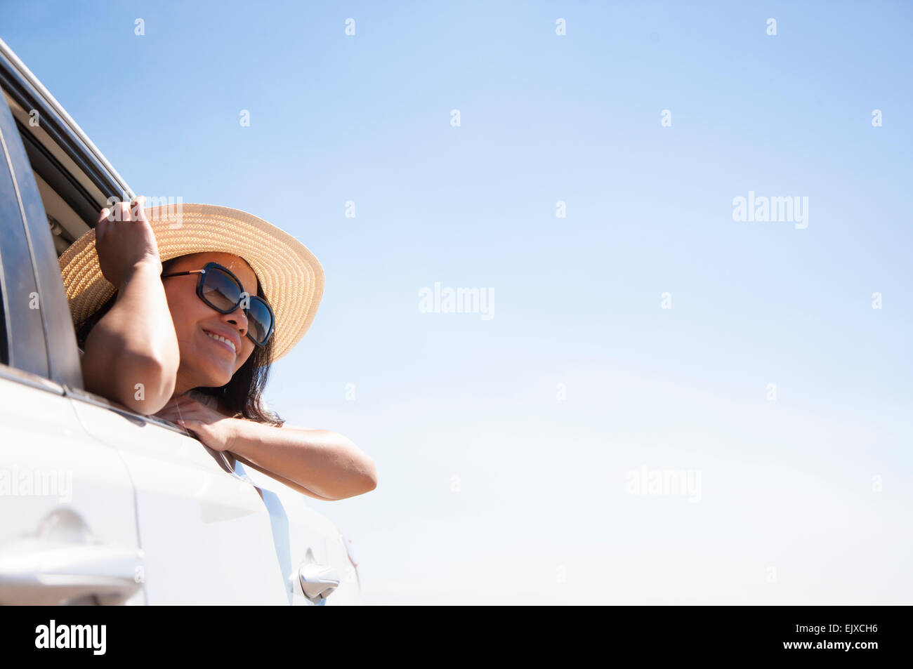 Looking out the window to the view below hi-res stock photography and ...