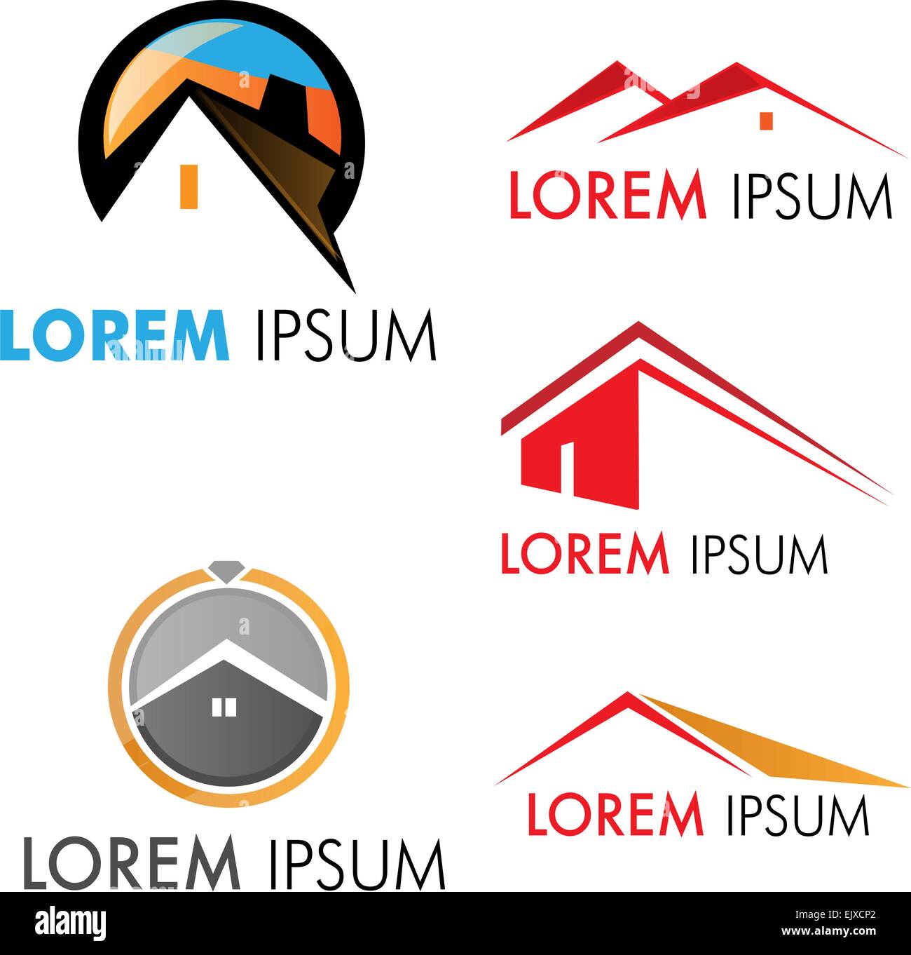 house symbol set isolated on white Stock Vector Image & Art - Alamy