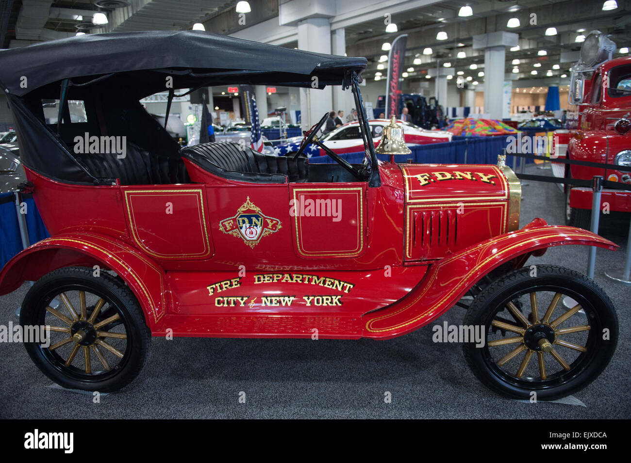 Manhattan, New York, USA. 1st Apr, 2015. FDNY Fire Chief 1924 Model-T ...