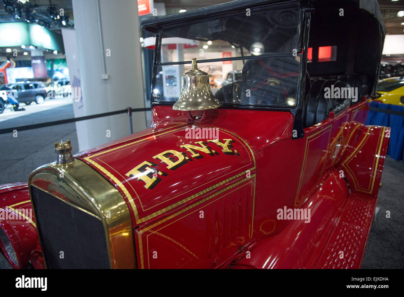 Manhattan, New York, USA. 1st Apr, 2015. FDNY Fire Chief 1924 Model-T ...