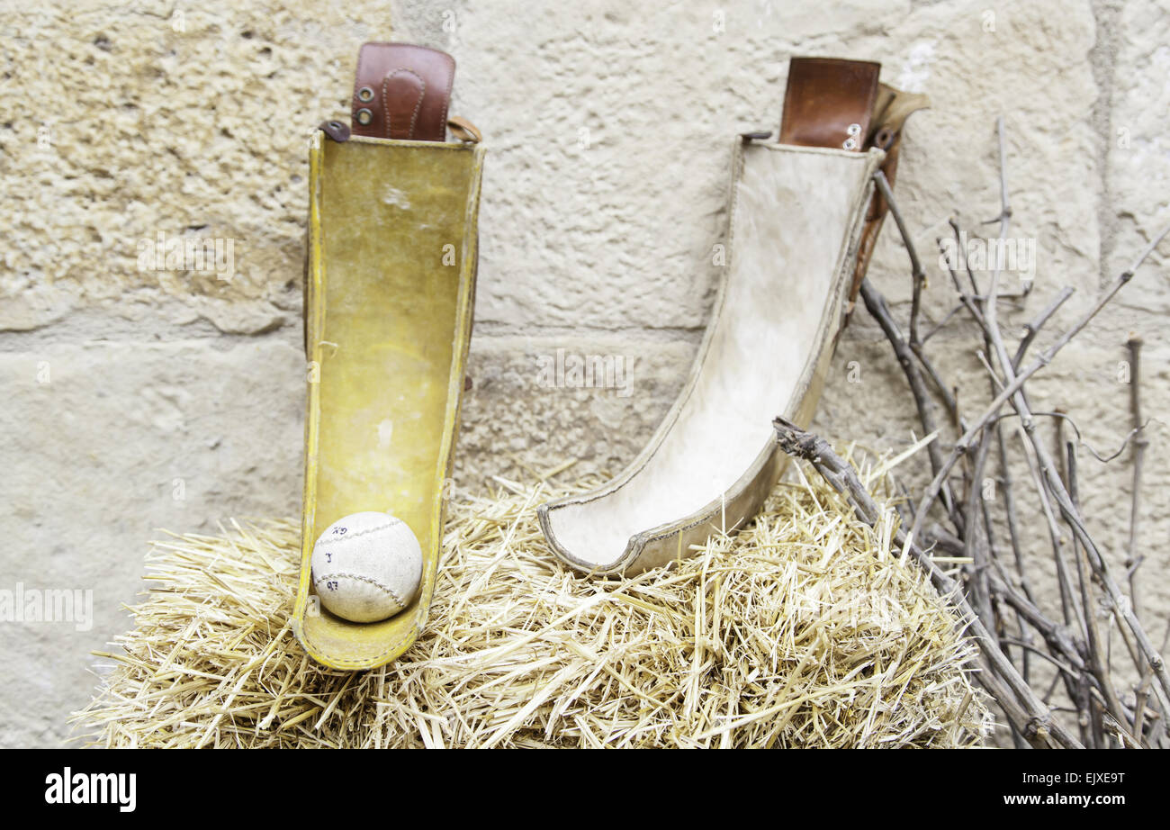 Ball skin handmade, artisan detail baseball balls Stock Photo - Alamy