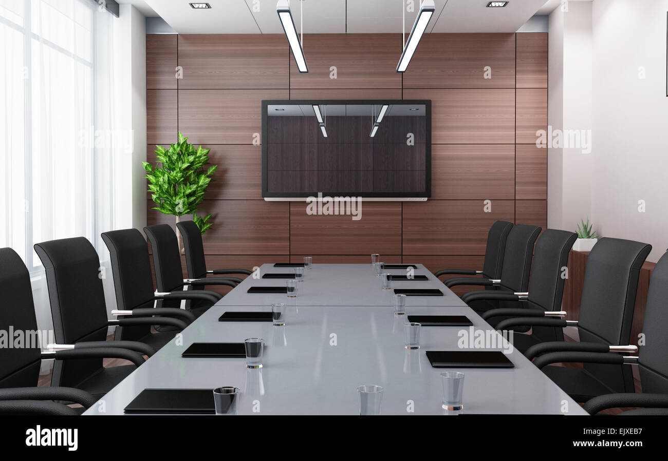 Modern conference room (done in 3d Stock Photo - Alamy