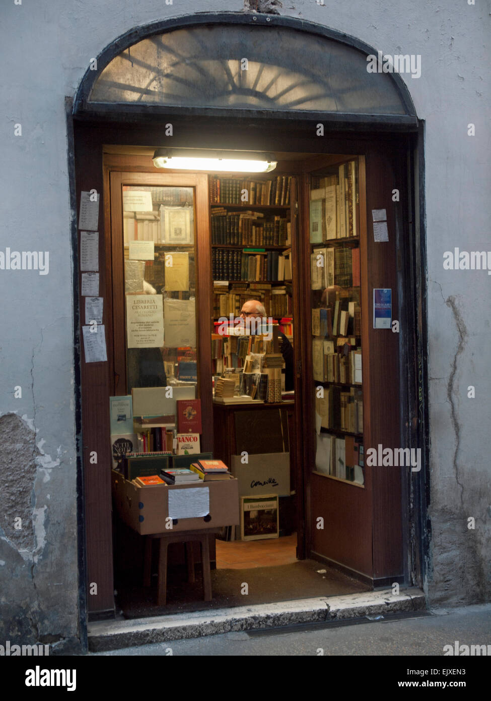 An old bookshop in Rome Stock Photo - Alamy