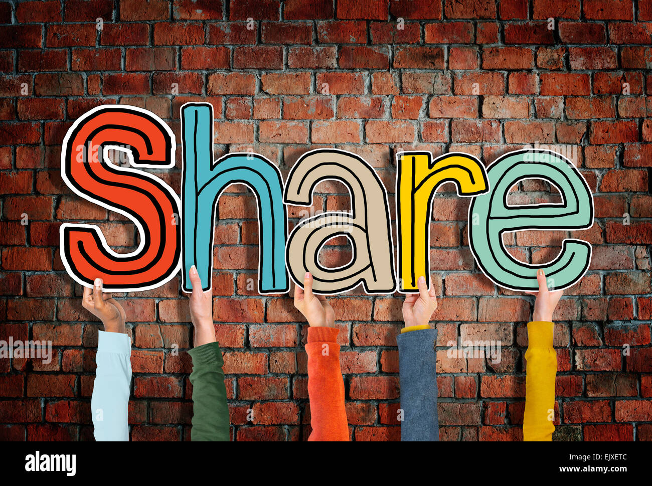 Share Word Concepts Isolated on Background Stock Photo - Alamy