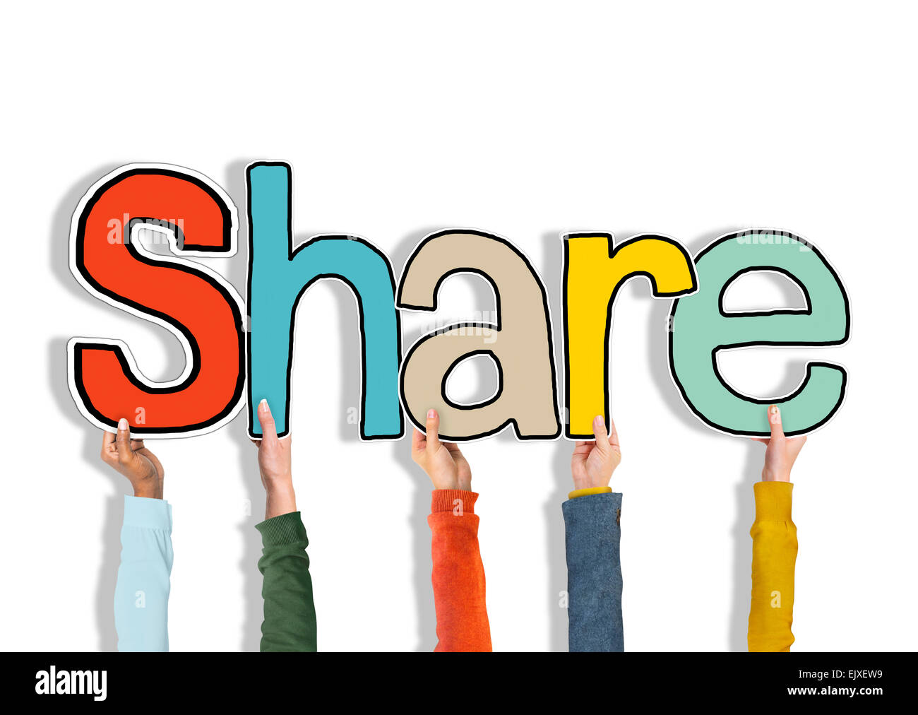 Share Word Concepts Isolated on Background Stock Photo - Alamy