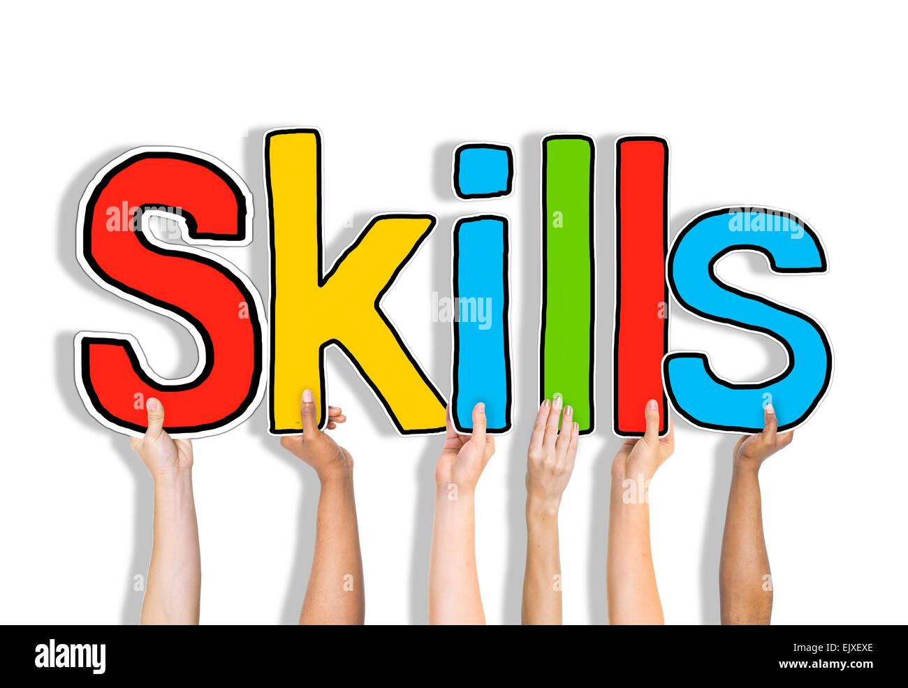 Skills Word Concepts Isolated on Background Stock Photo - Alamy