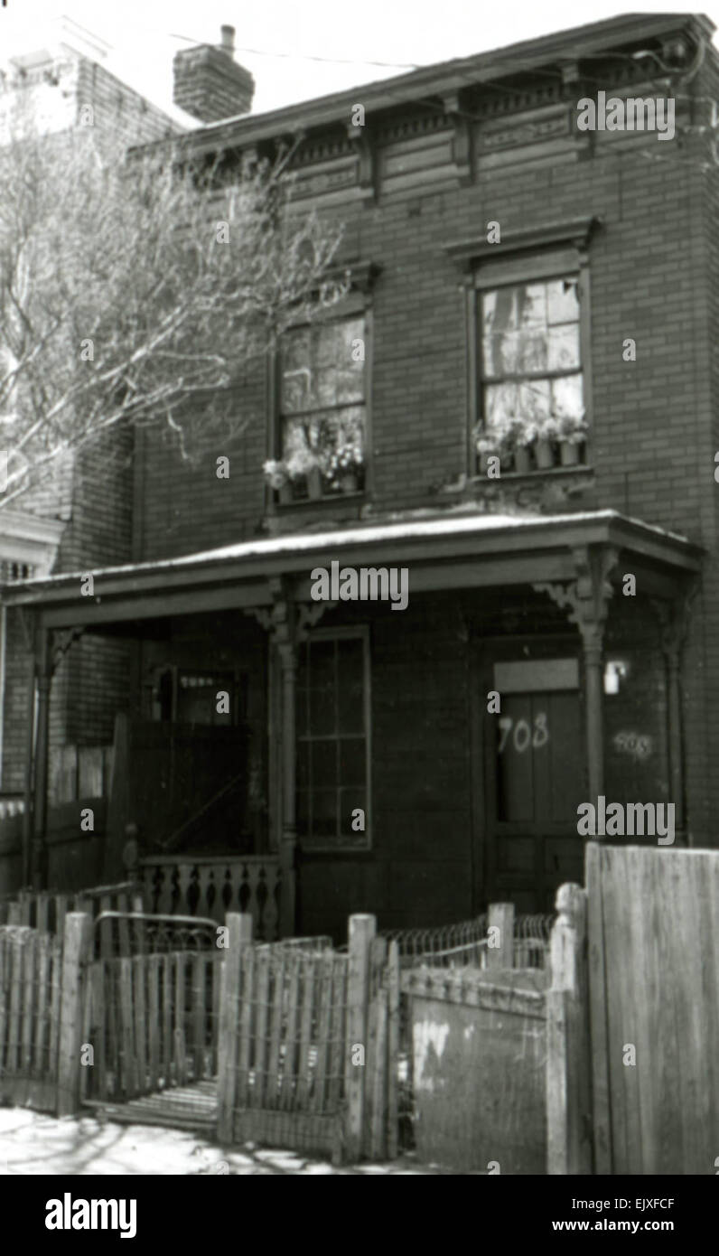 A photograph depicting the historic Jackson Ward neighborhood in ...