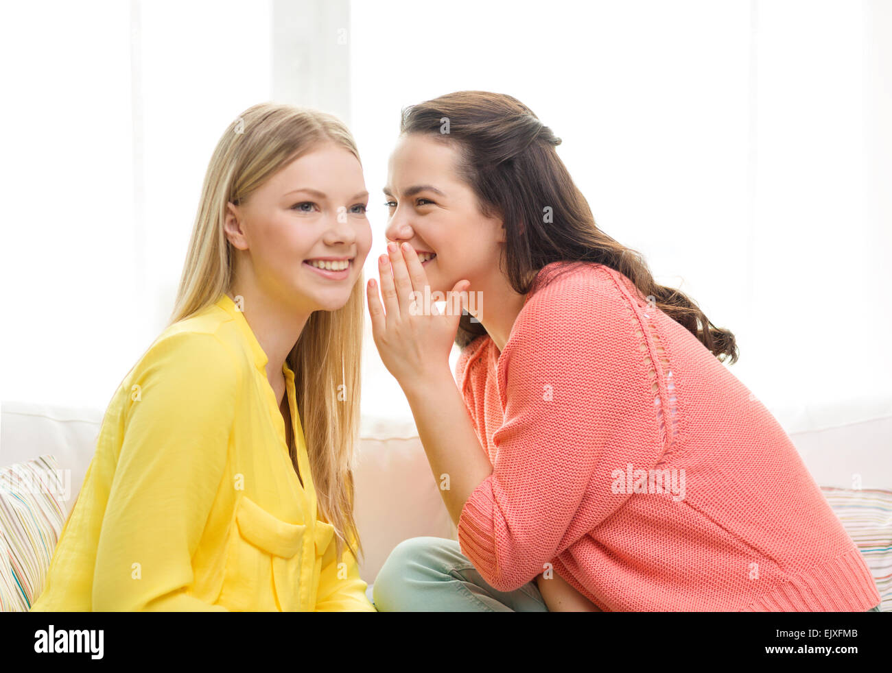Girls Talking Another Girl High Resolution Stock Photography and Images ...