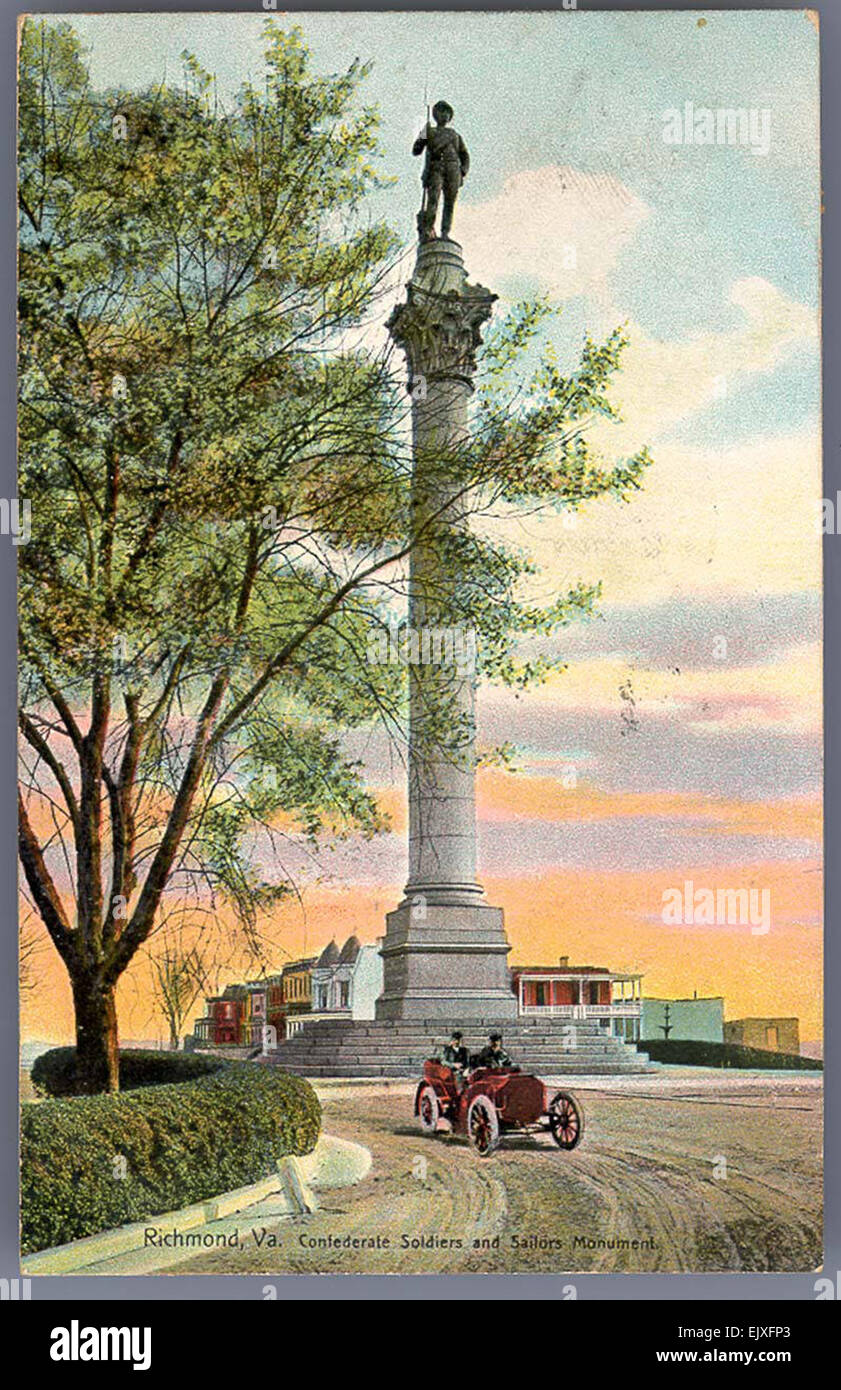 Confederate Soldiers and Sailors Monument, Richmond, Va Stock Photo - Alamy