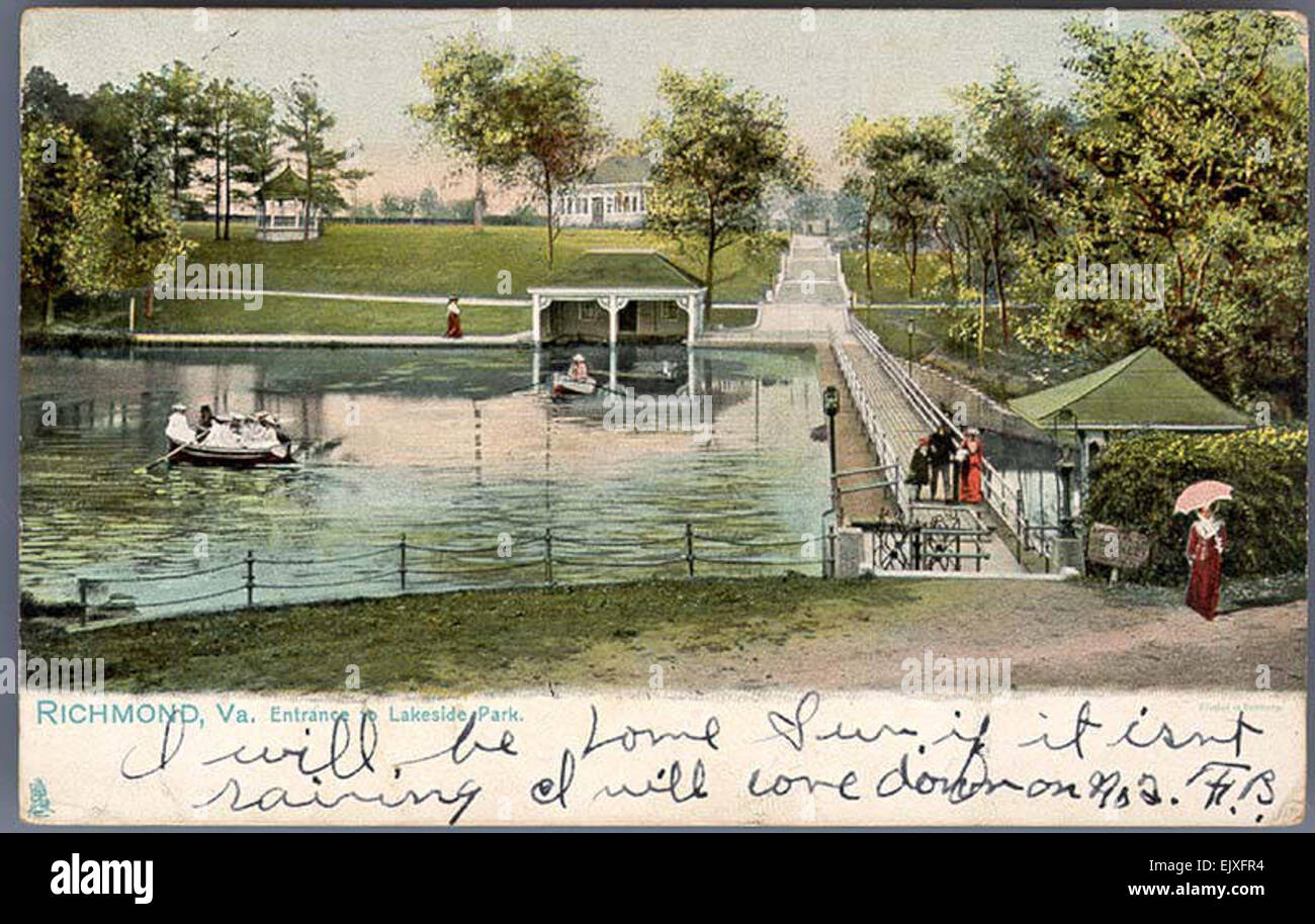 Entrance to Lakeside Park, Richmond, Va Stock Photo - Alamy