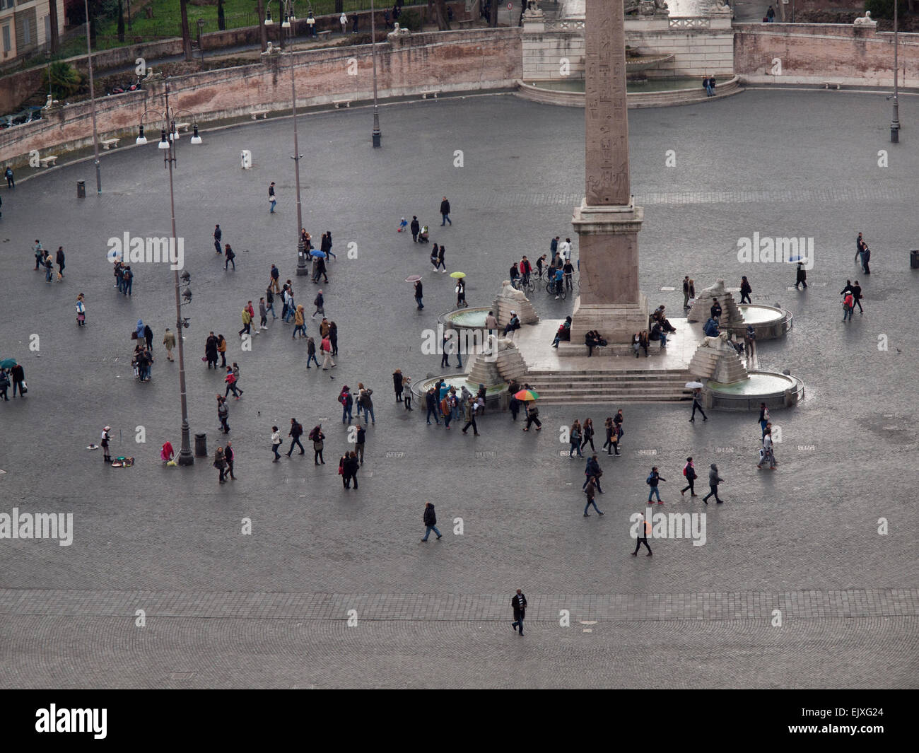 The Piazza del Popolo in Rome Stock Photo - Alamy
