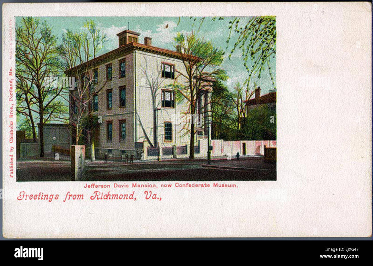 Jefferson Davis Mansion, now Confederate Museum Stock Photo - Alamy