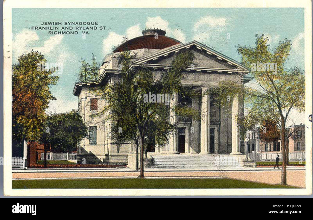 Jewish Synagogue (Franklin and Ryland St) Richmond, Va Stock Photo - Alamy