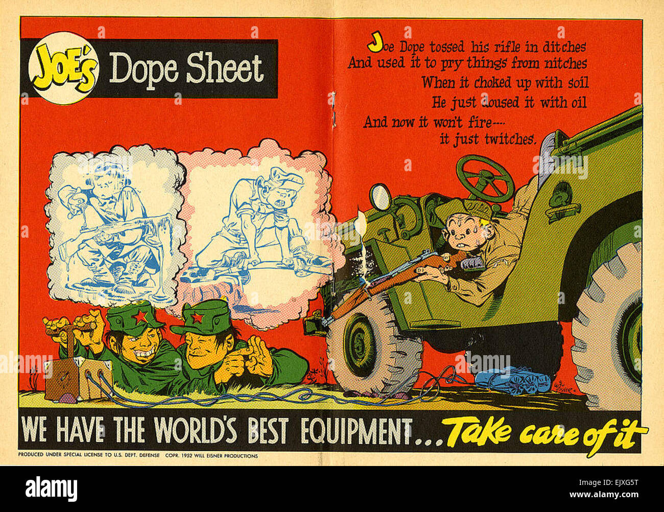 'Joe’s Dope Sheet' from 1952 shows the iconic character Joe Dope ...