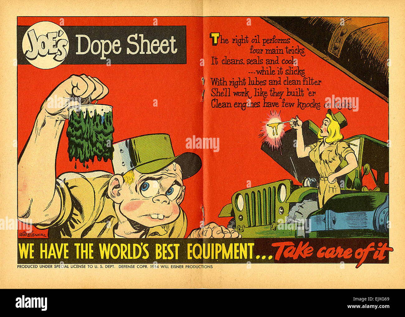 A vintage issue of Joe's Dope Sheet from 1954, created by Will Eisner ...