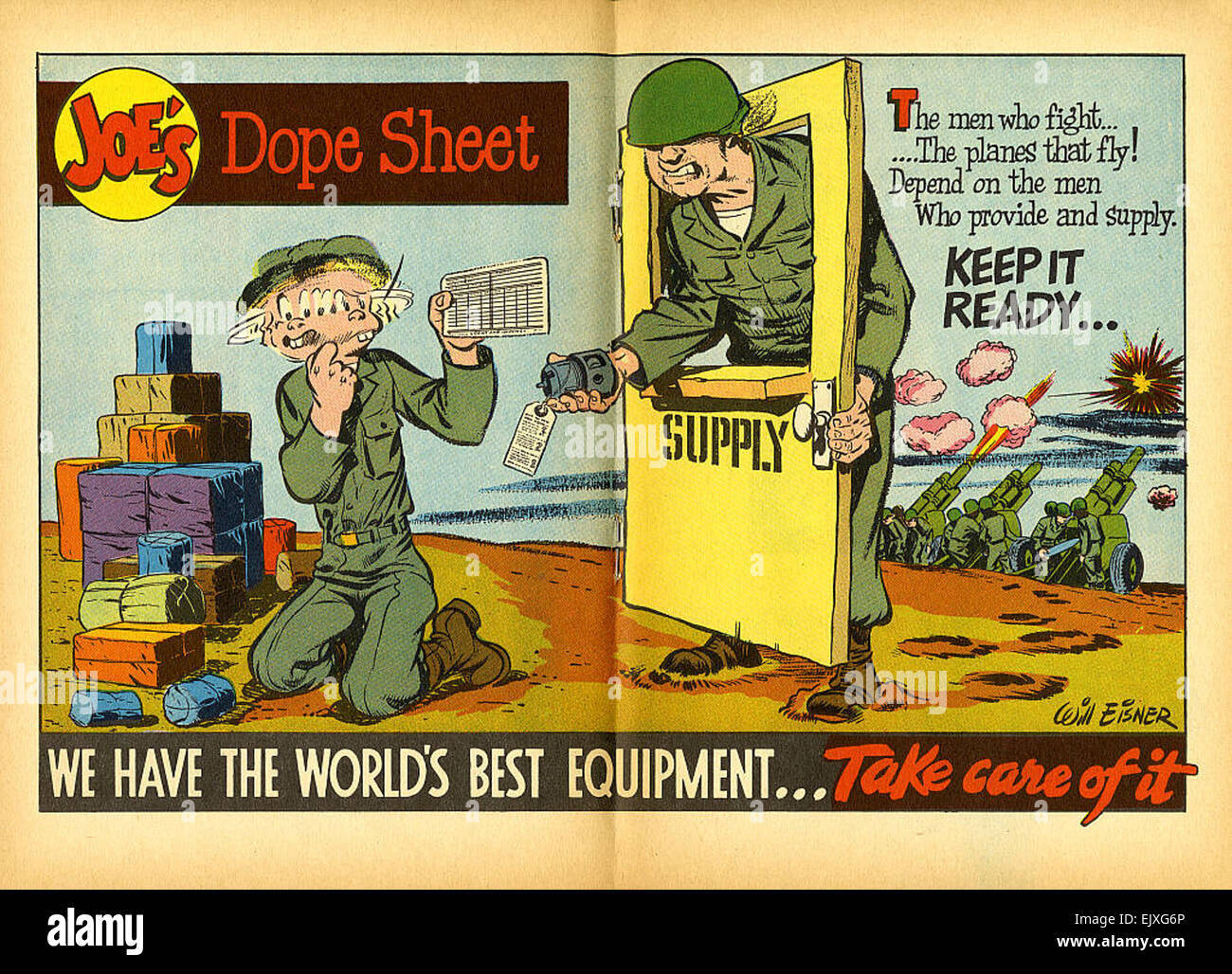 Joe’s Dope Sheet was created by Will Eisner during his military service ...