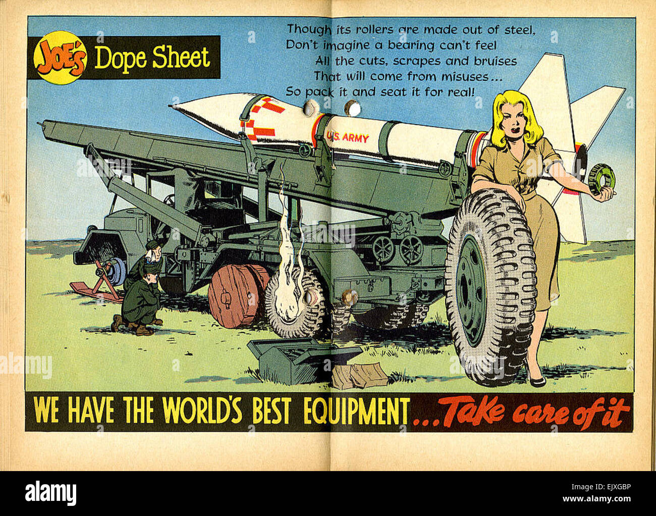 Joe's Dope Sheet (Issue 070 1958 page032 page033 Stock Photo - Alamy