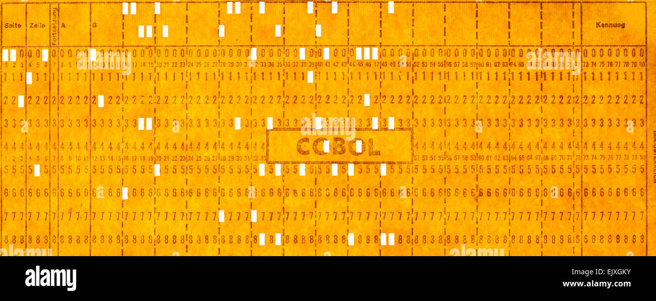 Punchcard hi-res stock photography and images - Alamy