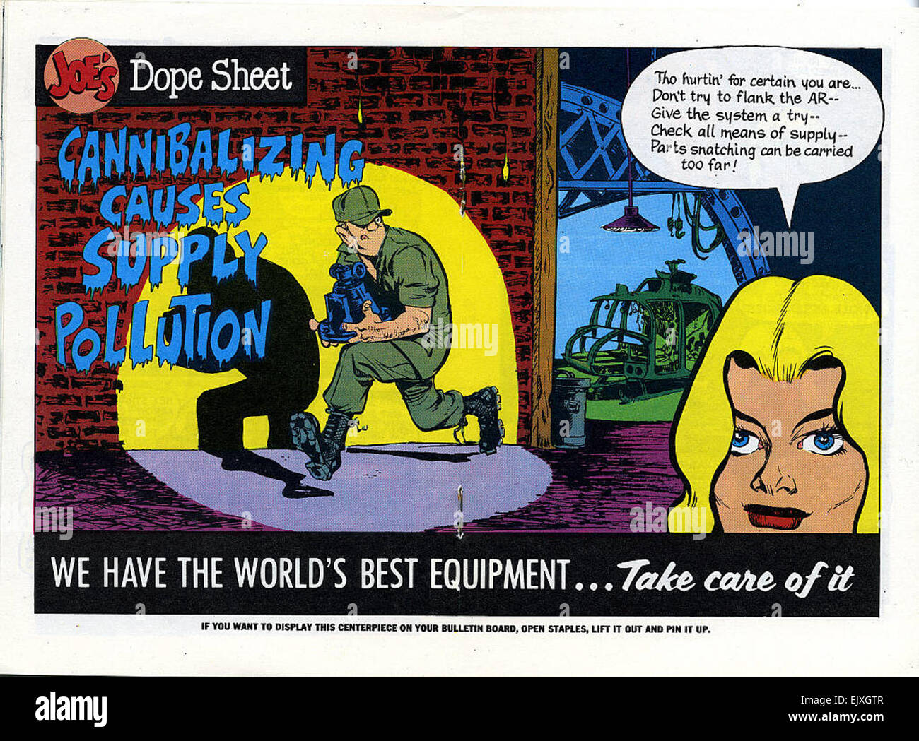 A comic strip from 'Joe's Dope Sheet' published in 1971, illustrating ...