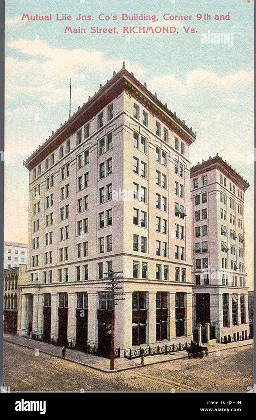 The Mutual Life Insurance Company Building, located at the corner of ...