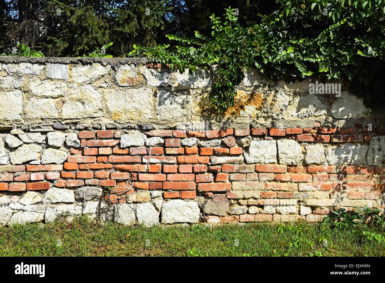 Old brick and stone wall Stock Photo - Alamy