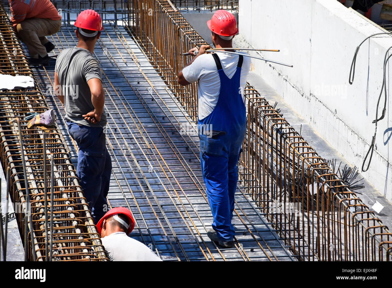 Working at the construction site Stock Photo - Alamy