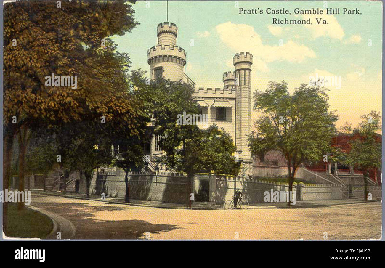 Pratt's Castle in Gamble Hill Park, Richmond, Virginia, is shown in ...