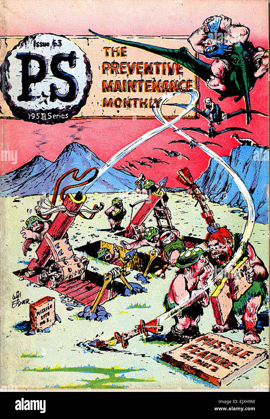 The PS Magazine cover, created by Will Eisner, showcases the unique ...