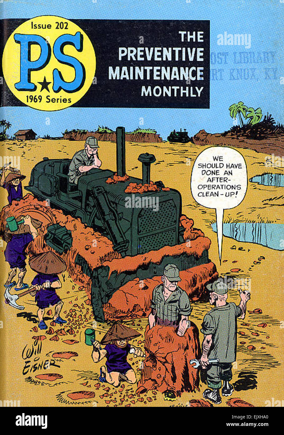 The cover of PS Magazine, a U.S. Army publication created by Will ...