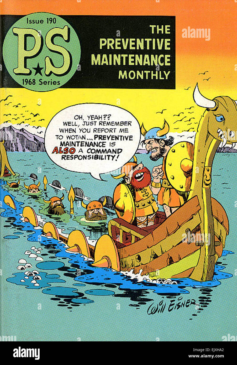 A cover page of PS Magazine, designed by Will Eisner, who created the ...