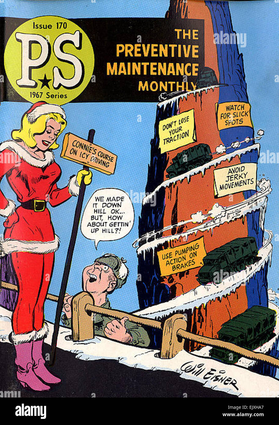 This cover page of PS Magazine features artwork by Will Eisner, the ...