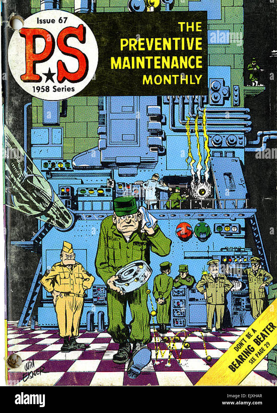 The cover of PS Magazine, drawn by Will Eisner, showcases his creative ...