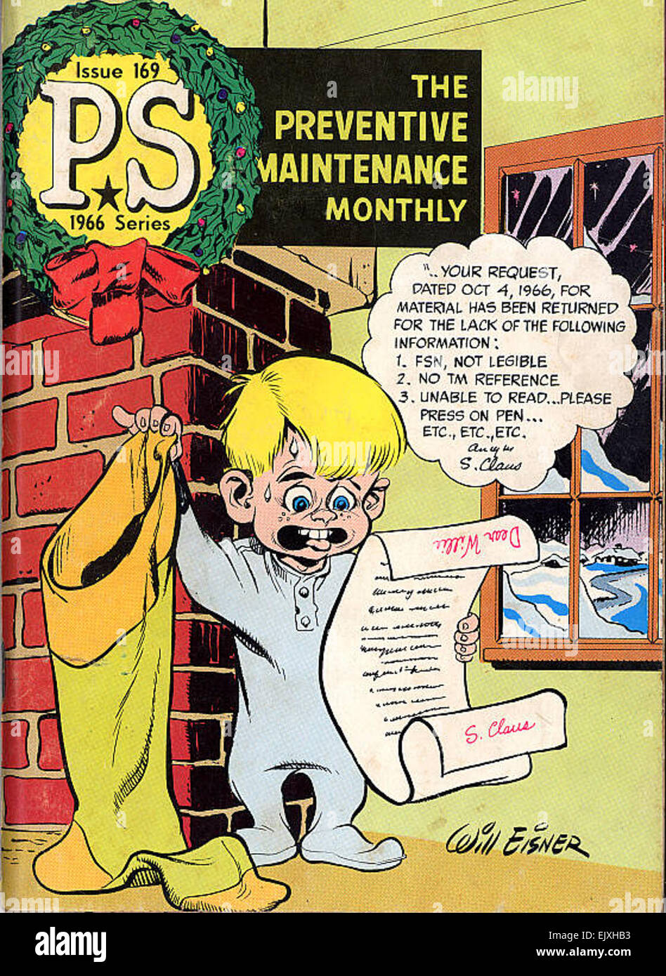 This PS Magazine cover page features artwork by Will Eisner, who was ...