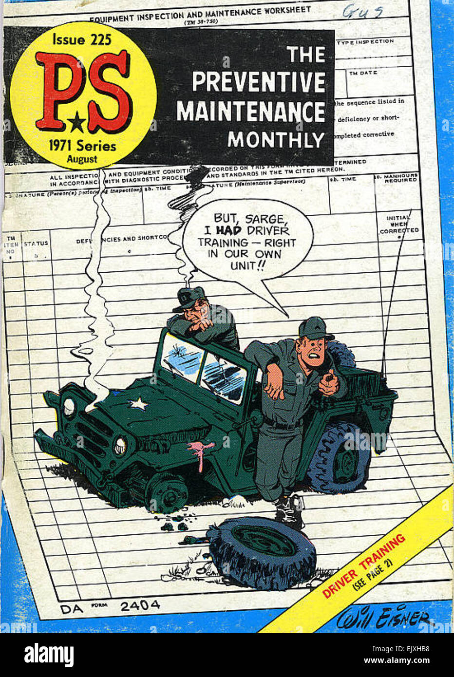 This PS Magazine cover page highlights the artistic work of Will Eisner ...
