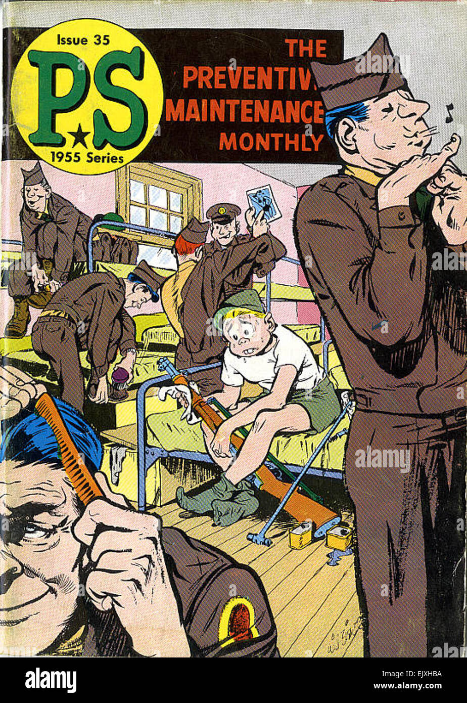 Will Eisner's PS Magazine cover page features the character Joe Dope ...