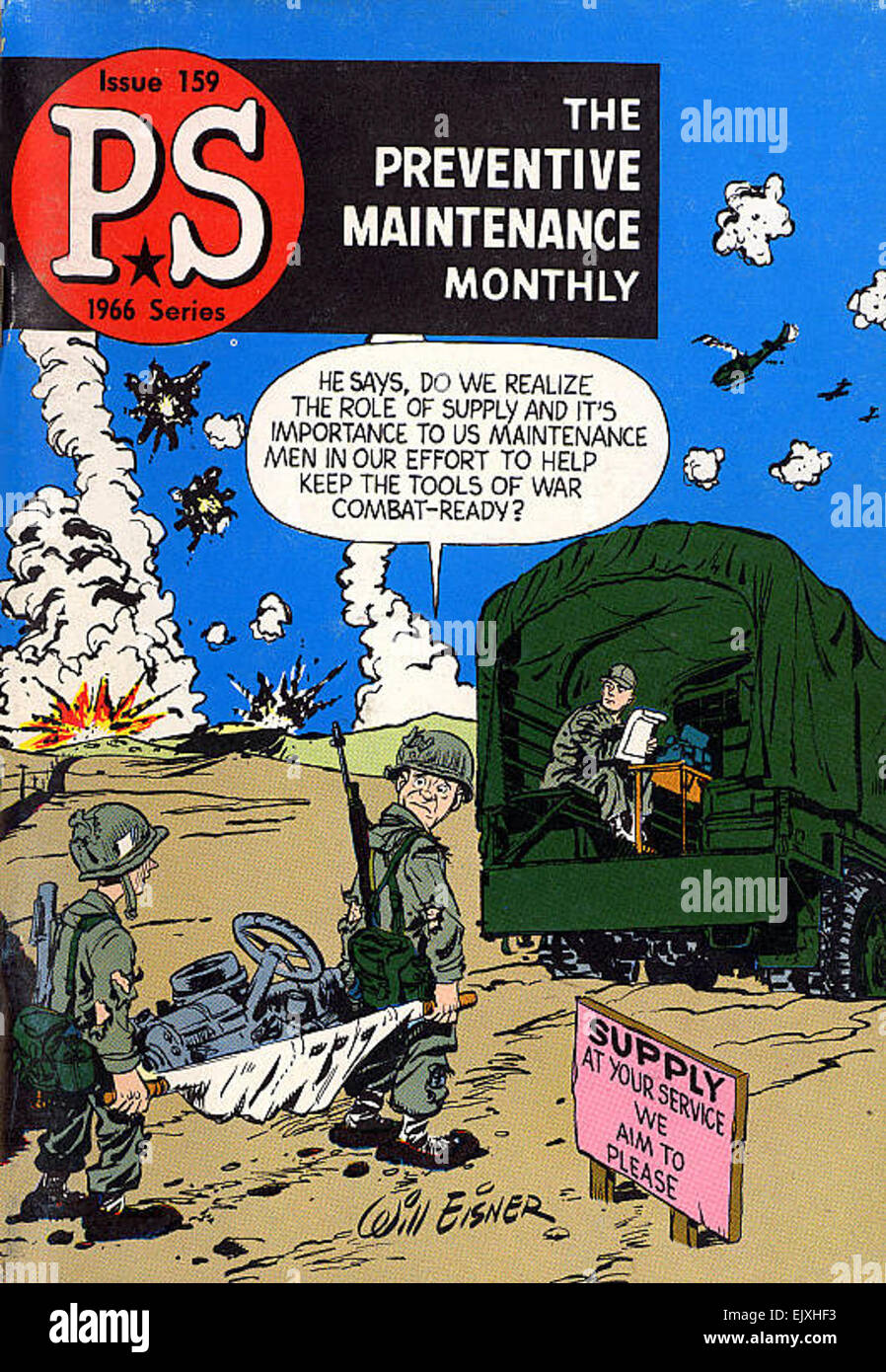 This cover of *PS Magazine* from World War II, illustrated by Will ...