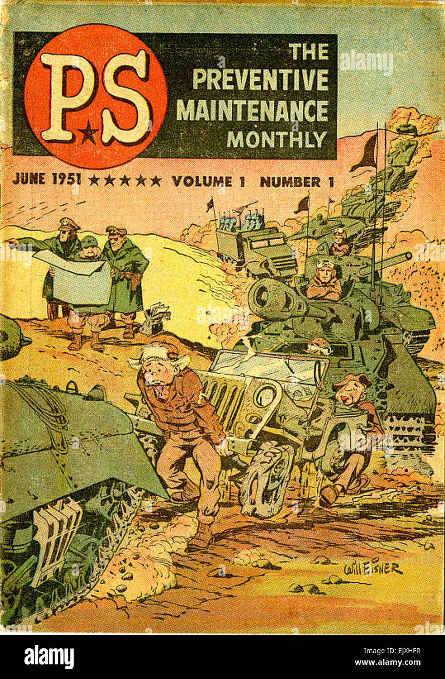 This cover of PS Magazine features artwork by Will Eisner, known for ...