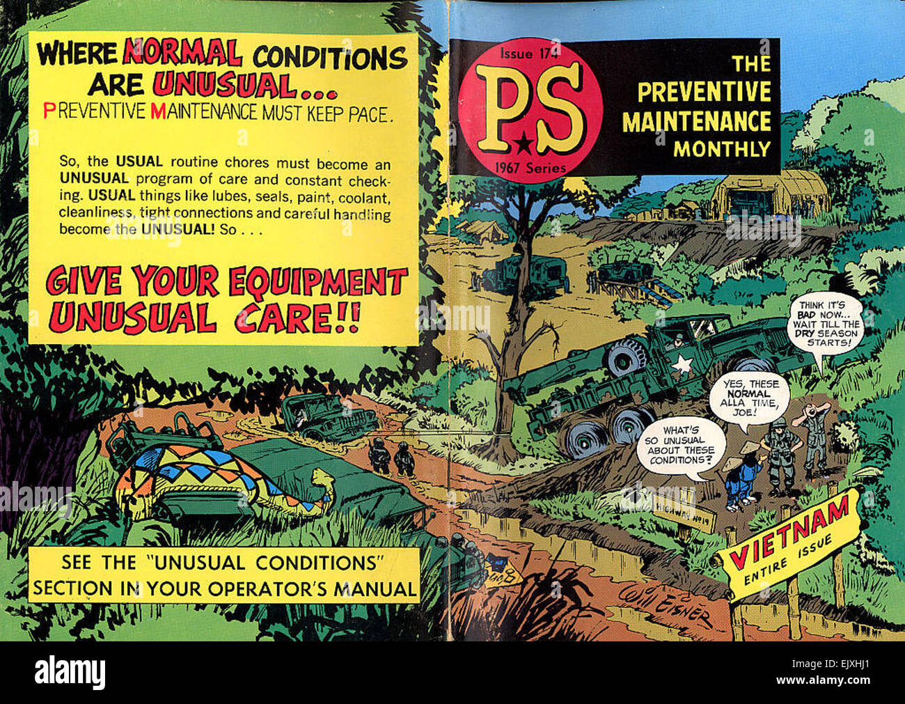 The cover of PS Magazine features Will Eisner's creation of Joe Dope, a ...