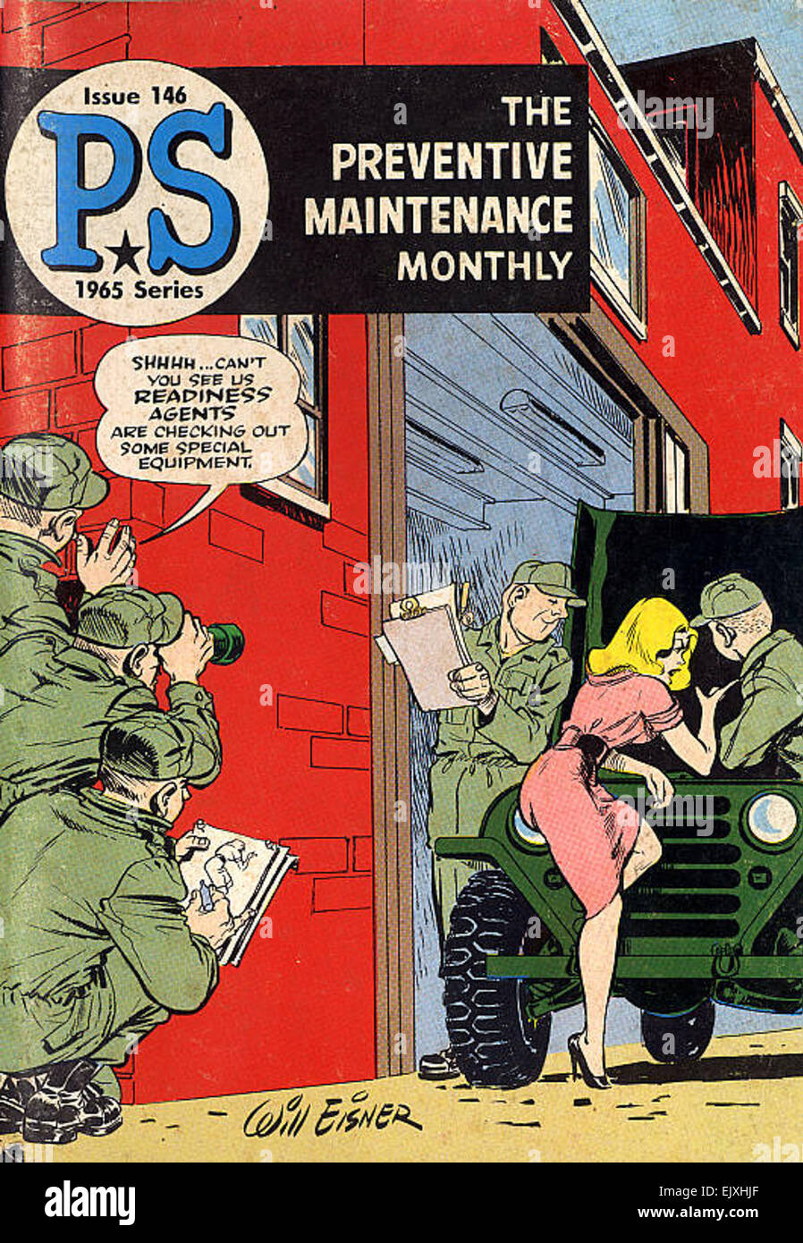 The cover of PS Magazine, drawn by Will Eisner, features his iconic ...