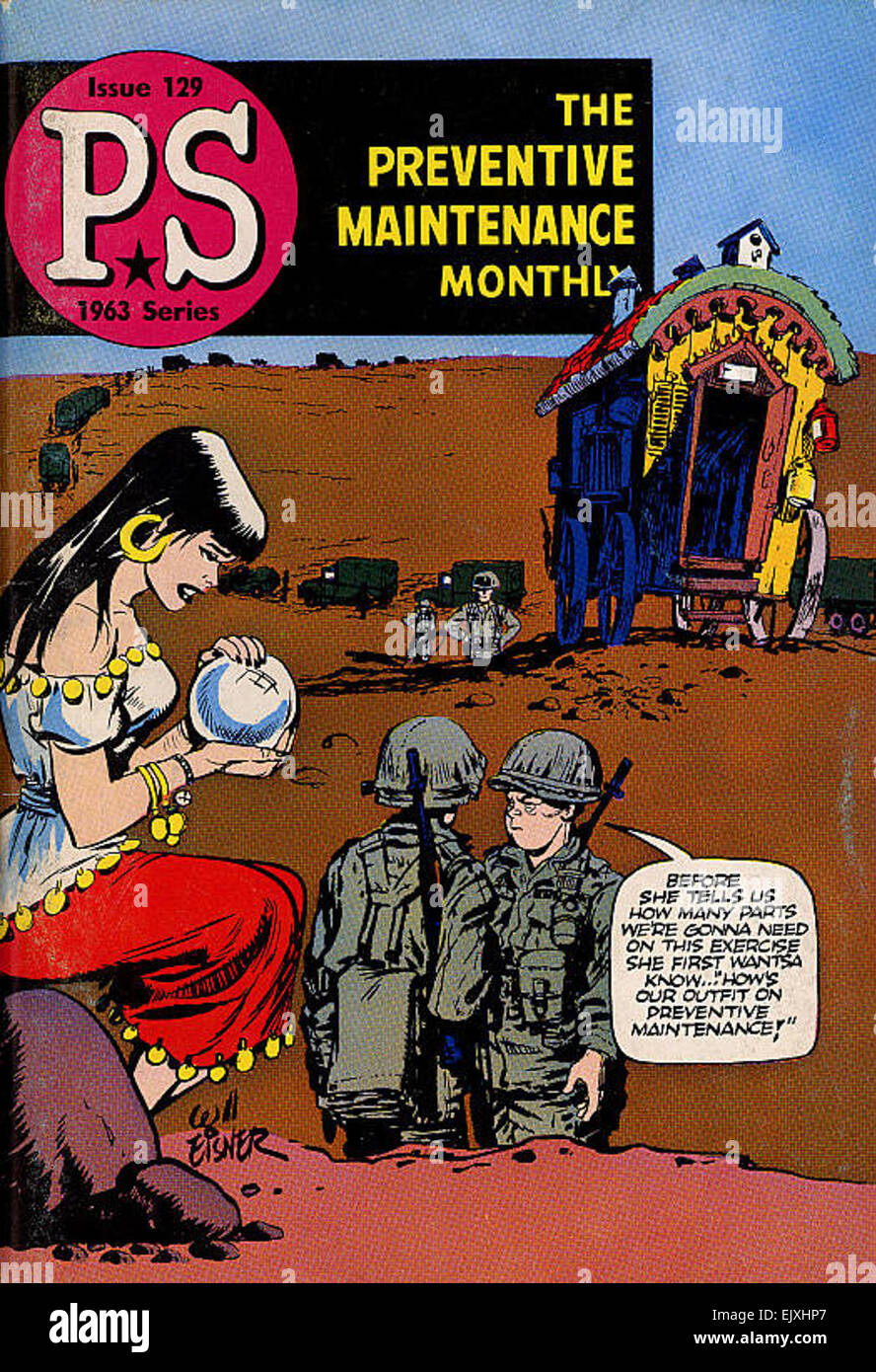 This cover page from PS Magazine showcases the influence of Will Eisner ...