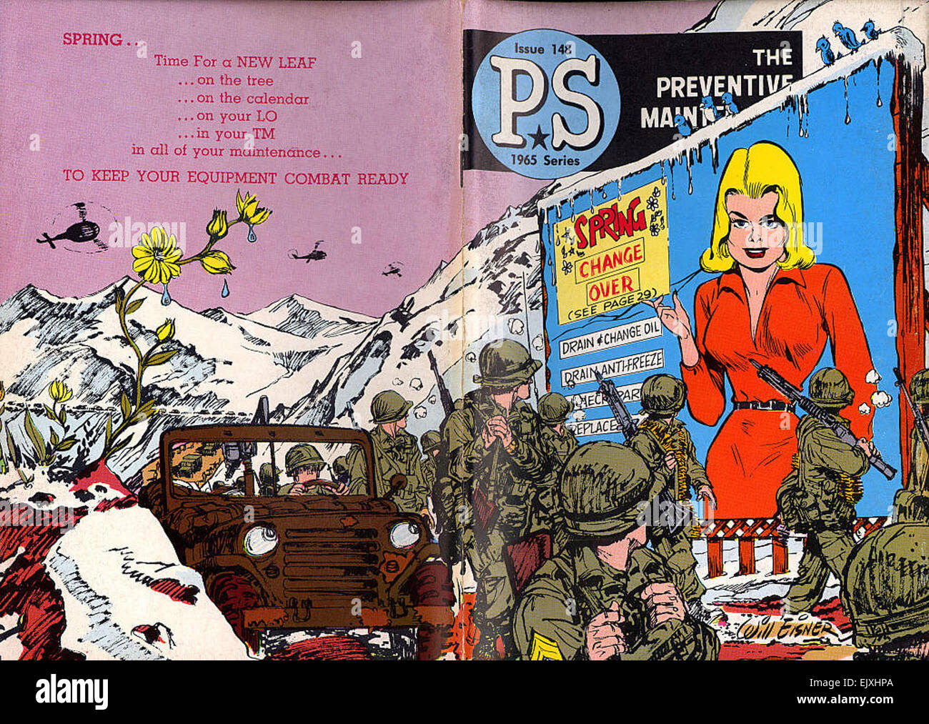 This cover page of PS Magazine, designed by Will Eisner, features the ...