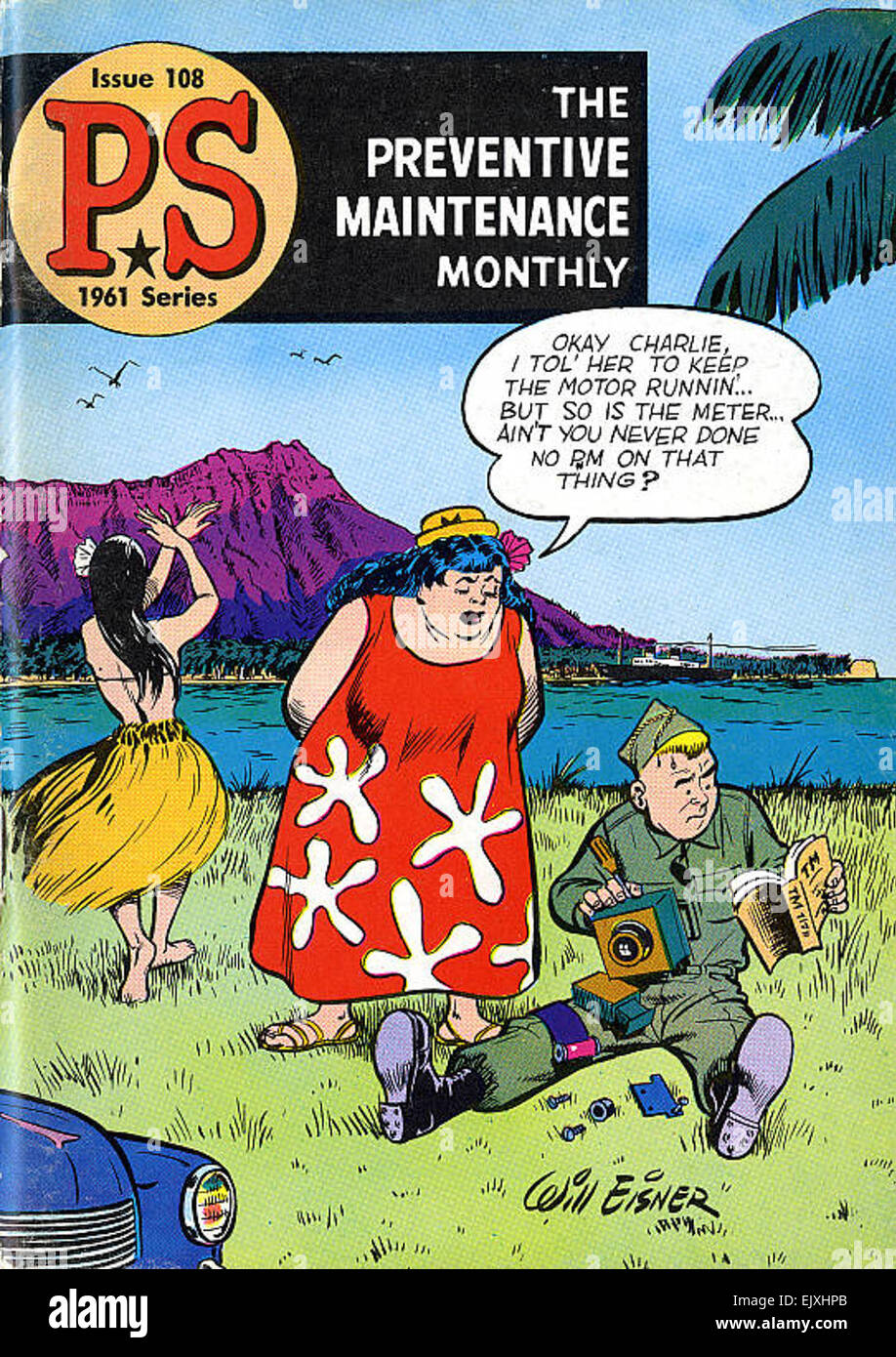 This PS Magazine cover page features Will Eisner's iconic work from his ...