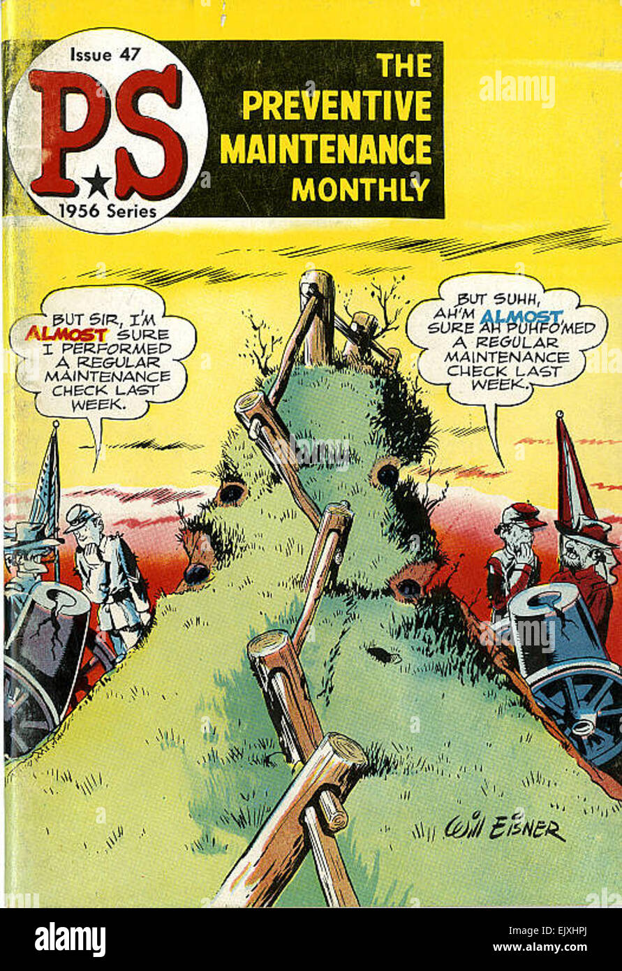 Will Eisner, renowned comic artist, created the character Joe Dope for PS Magazine during World ...