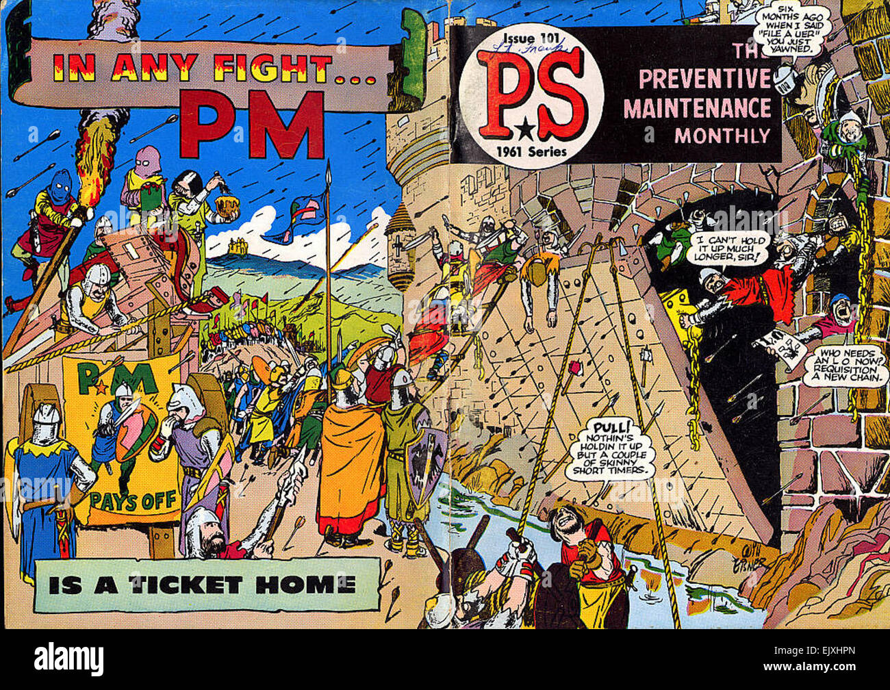 A cover page of PS Magazine, created by Will Eisner, showcasing the ...