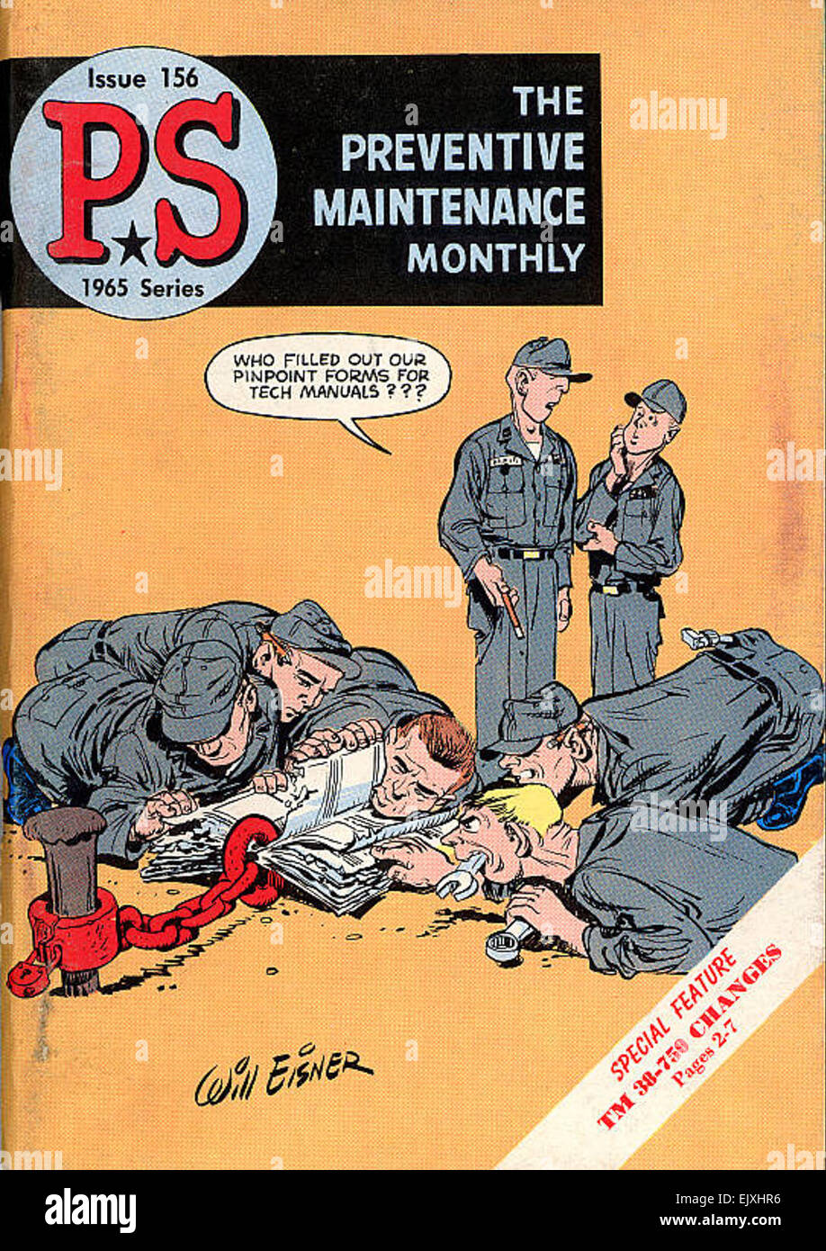 This PS Magazine cover page features Will Eisner, renowned for his ...