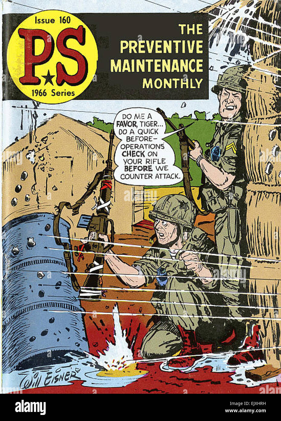 The cover page of PS Magazine, featuring Will Eisner’s work. Eisner, a ...